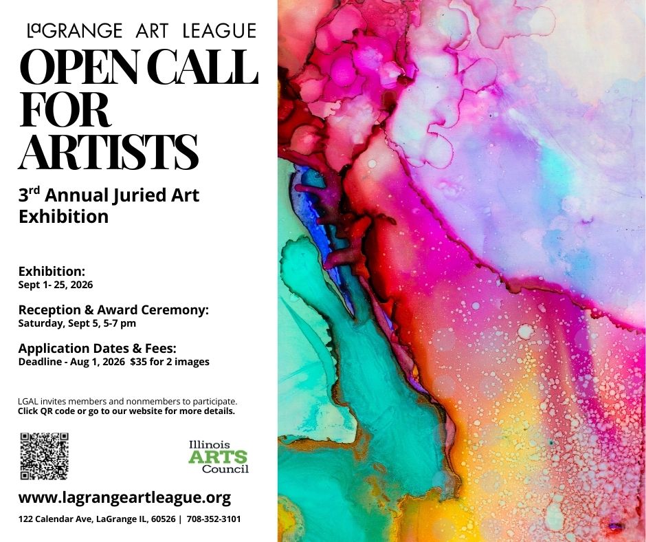 Open Call for Art for Artists – La Grange Art League